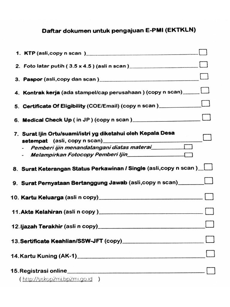 Syarat e - Pmi | PDF