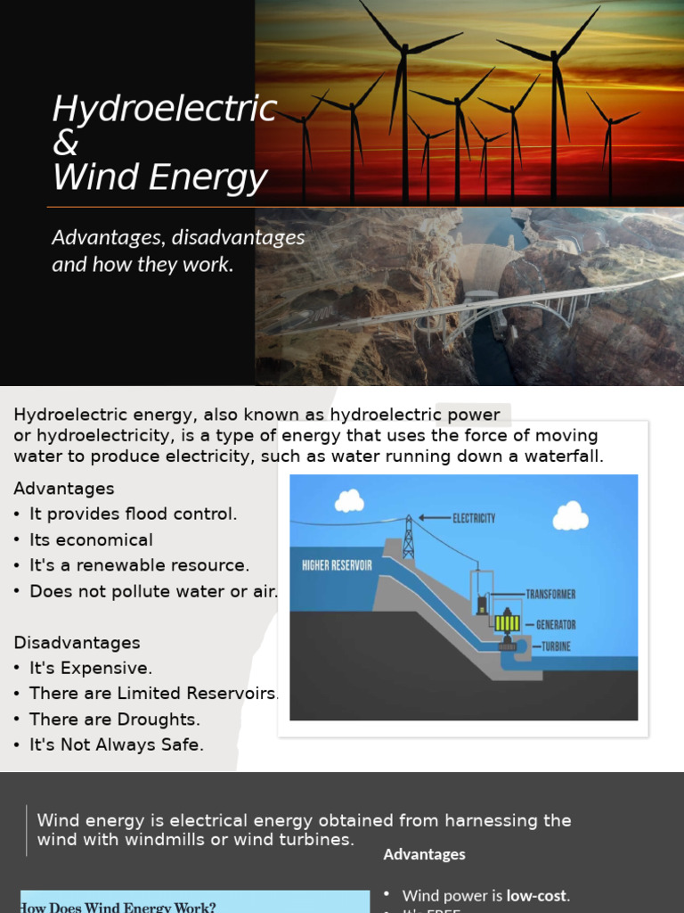 Hydroelectric & Wind Energy | PDF