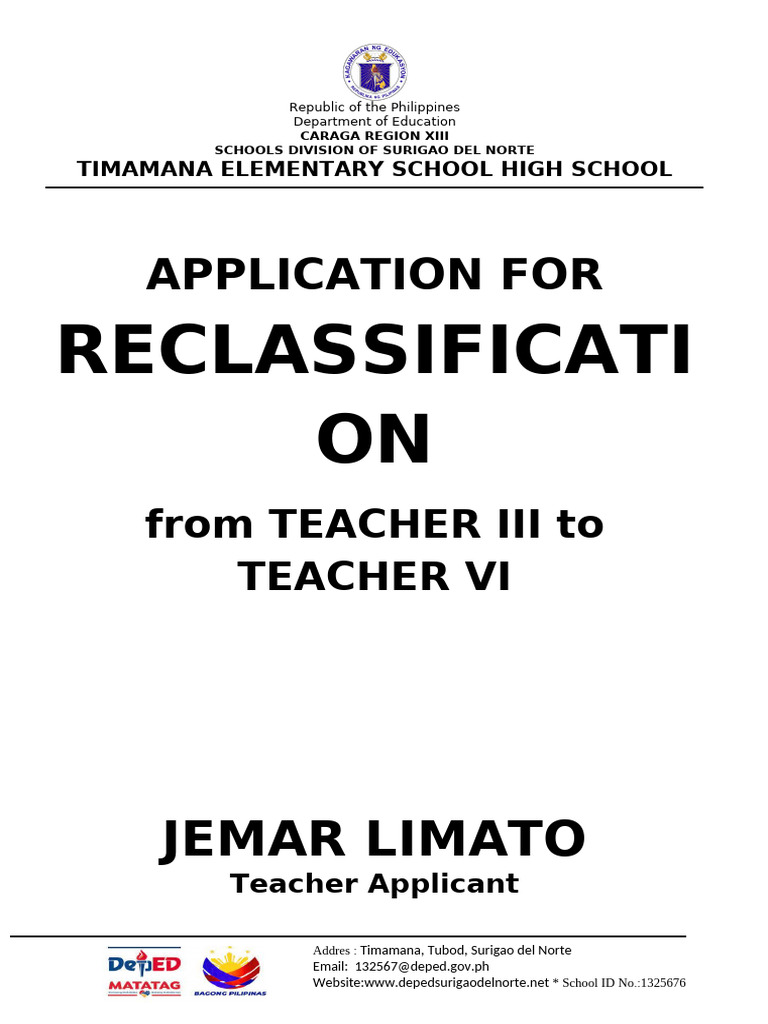 Reclass Cover Page | PDF