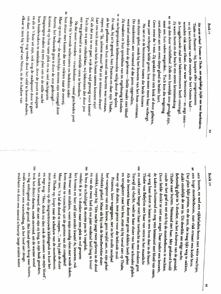 Pyramus & Thisbe | PDF