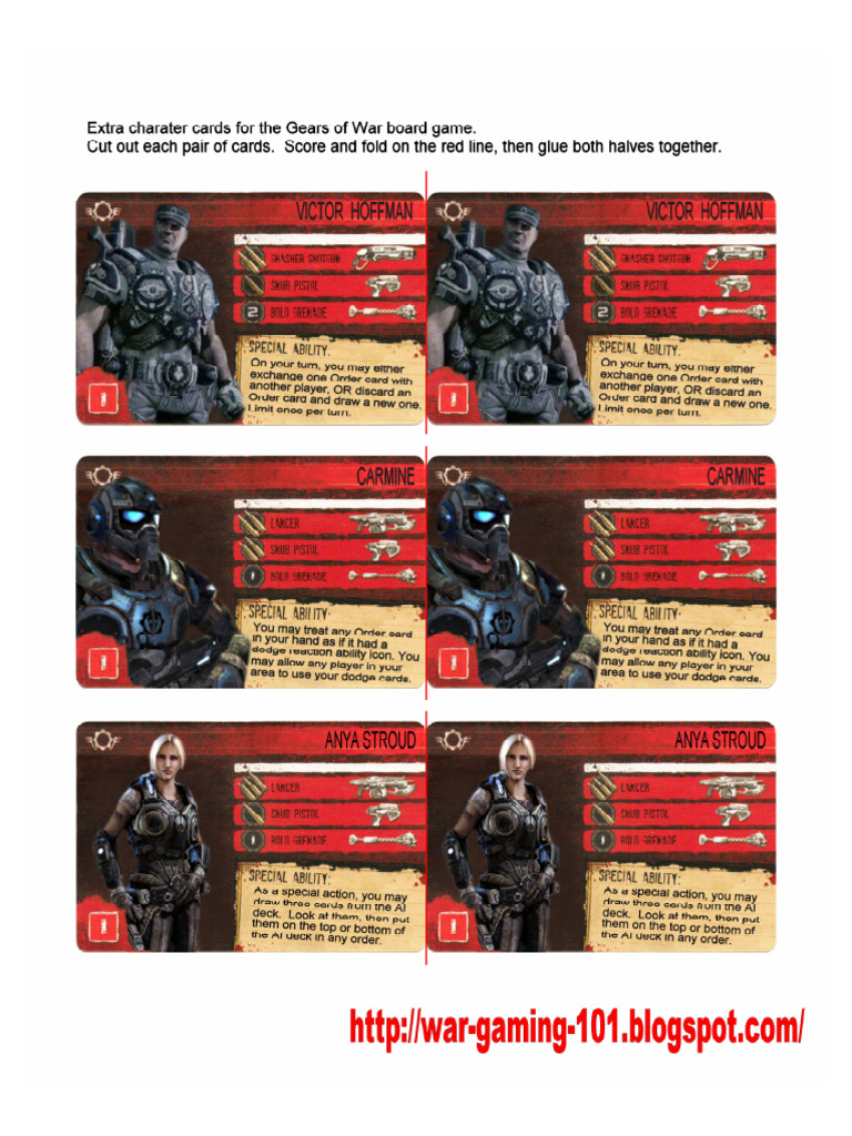 Custom Character Cards | PDF
