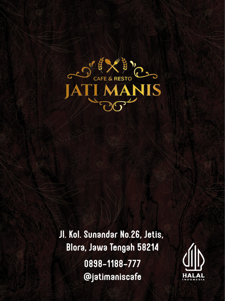 Menu Jati Manis Cafe & Resto | PDF | Caramel | Coffee