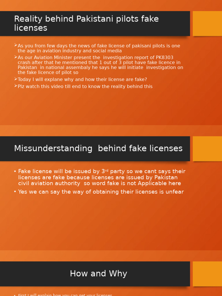 Reality Behind Pakistani Pilots Fake Licenses | PDF | Aviation ...