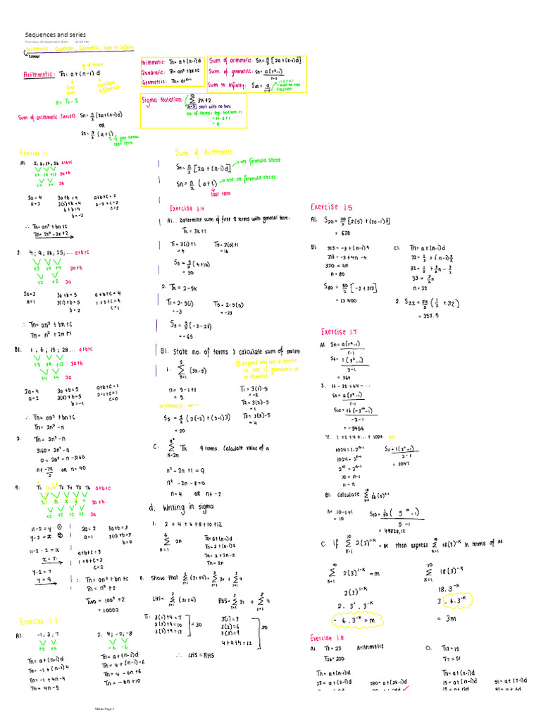 Sequences and Series | PDF