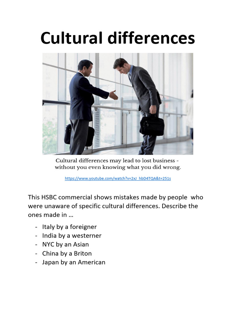 6.cultural Differences | PDF