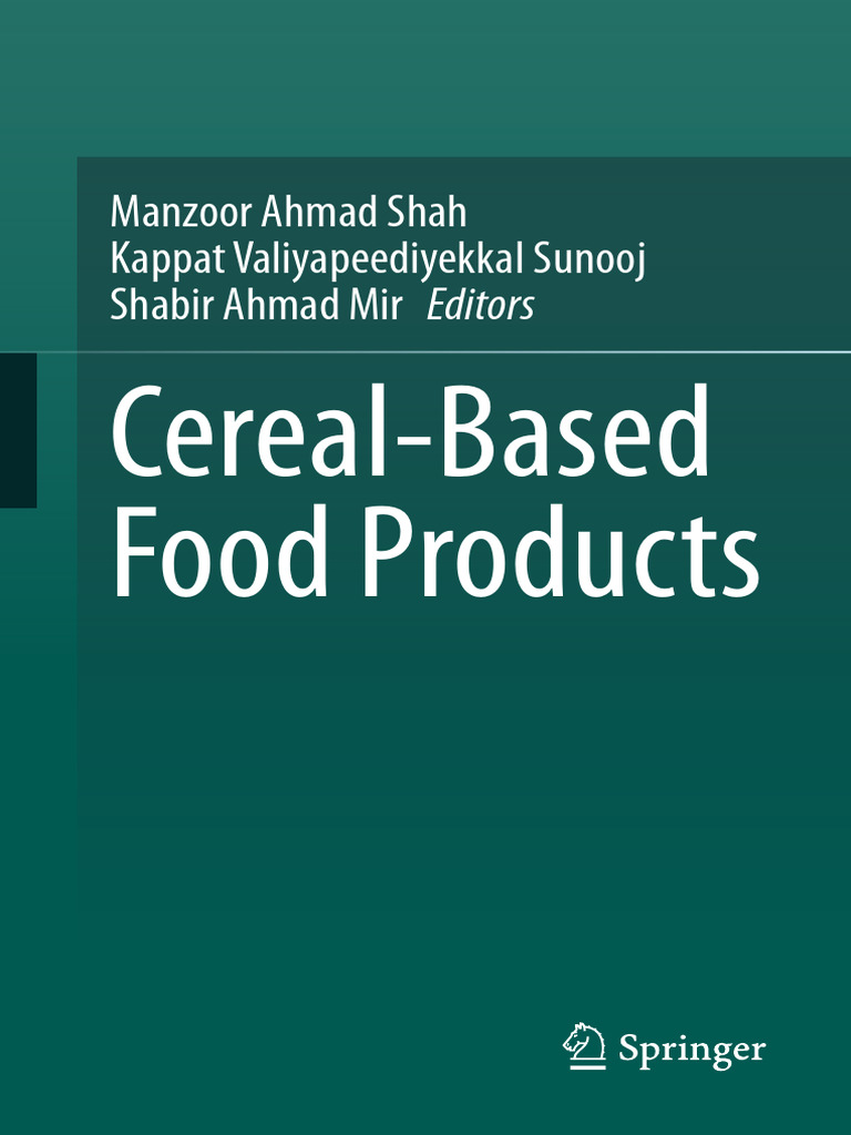 Cereal Based Food Proucts Springer | PDF | Cereals | Oat