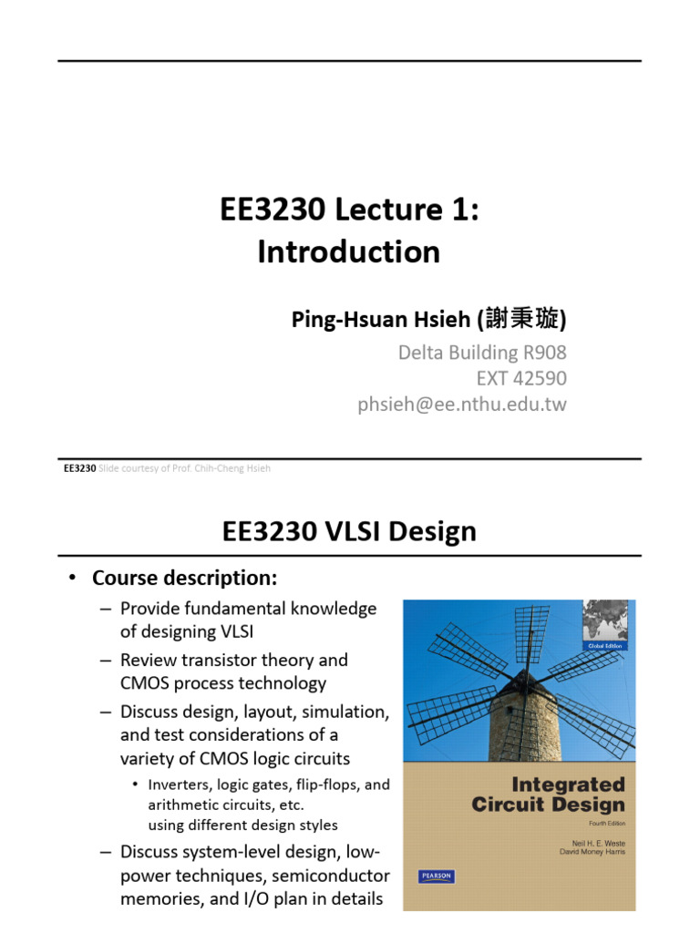 EE3230 L1 Intro A 2023fall | PDF | Integrated Circuit | Electronic Circuits