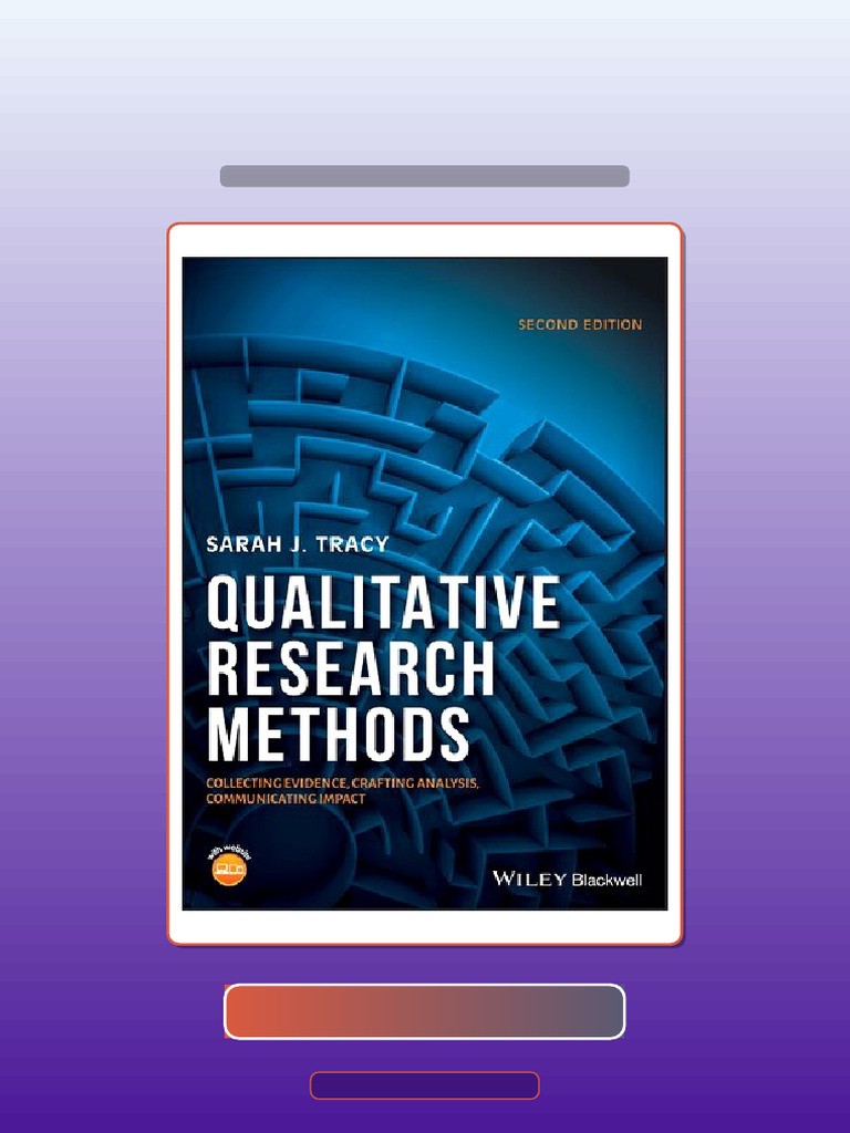 Complete Qualitative Research Methods Collecting Evidence Crafting ...