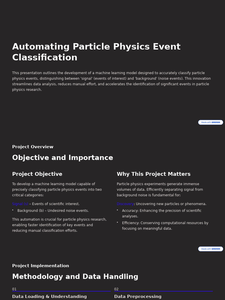 Automating Particle Physics Event Classification | PDF | Machine ...