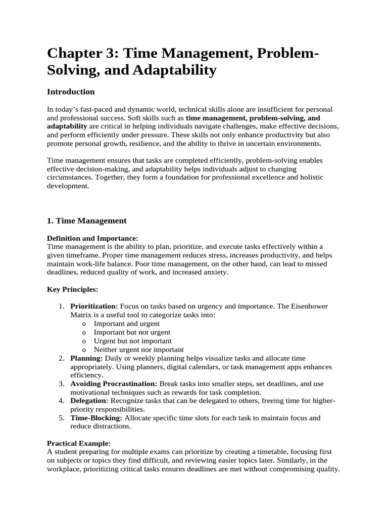 Soft Skills2 | PDF | Professional Skills | Time Management