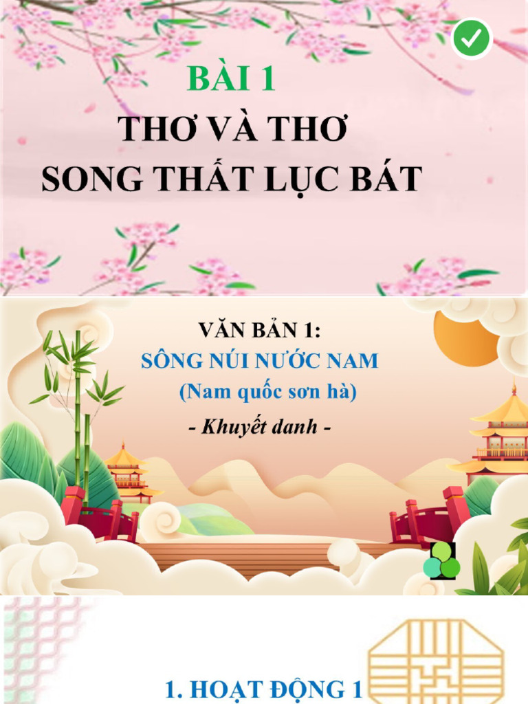 Bai 1 Song Nui Nuoc Nam Nam Quoc Son Ha | PDF