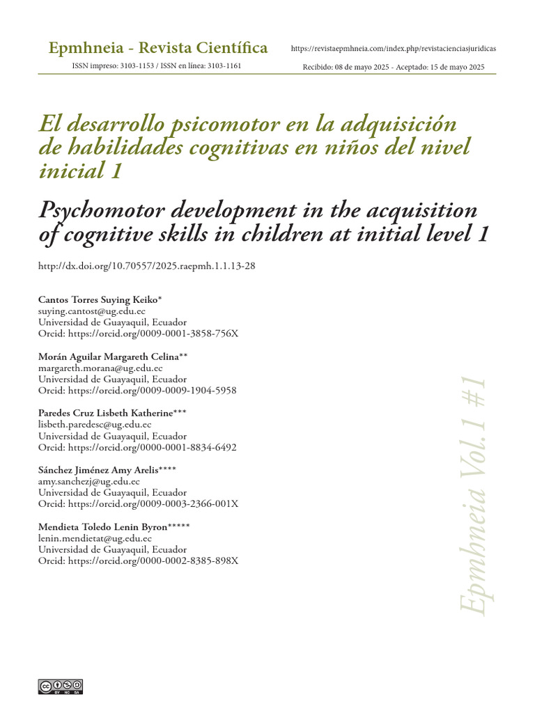 Articulo 1 | PDF | Cognición | Aprendizaje