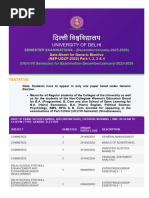 DU Final Datesheet May-June 2025 | PDF | Bachelor Of Arts | Qualifications