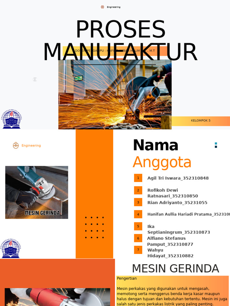 Kelompok - 5 - Pembelajaran PROSES - MANUFAKTUR | PDF