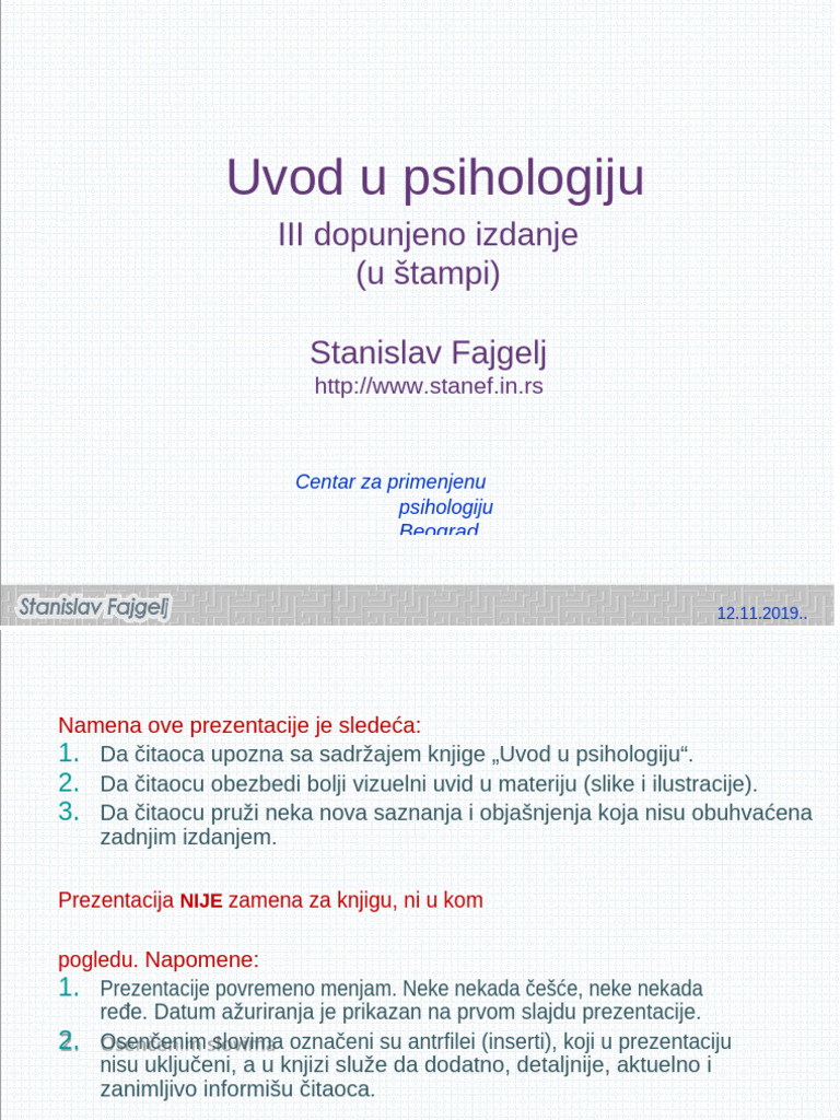 UuP III Bioloske Osnove | PDF