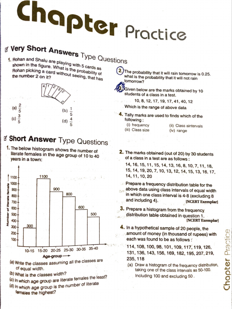 Data Handling Worksheet 1 | PDF