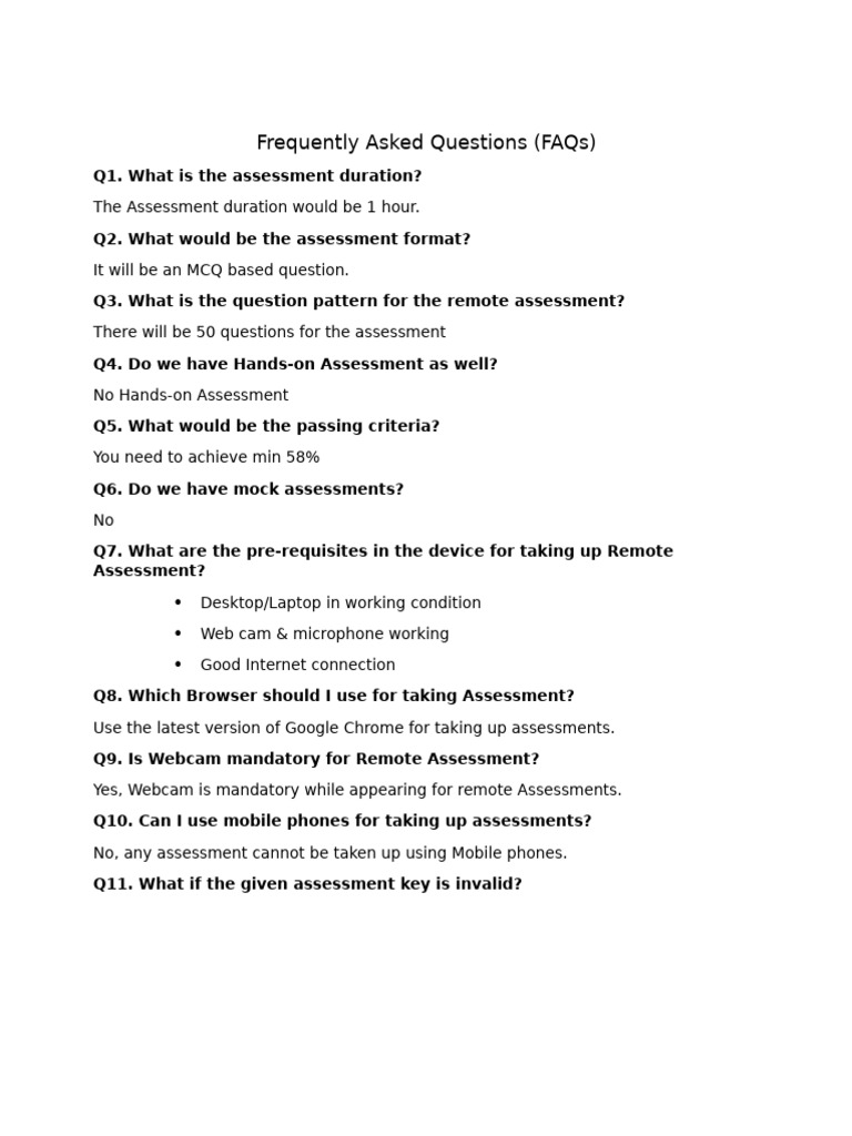 Frequently Asked Questions (FAQs) V3.0 | PDF