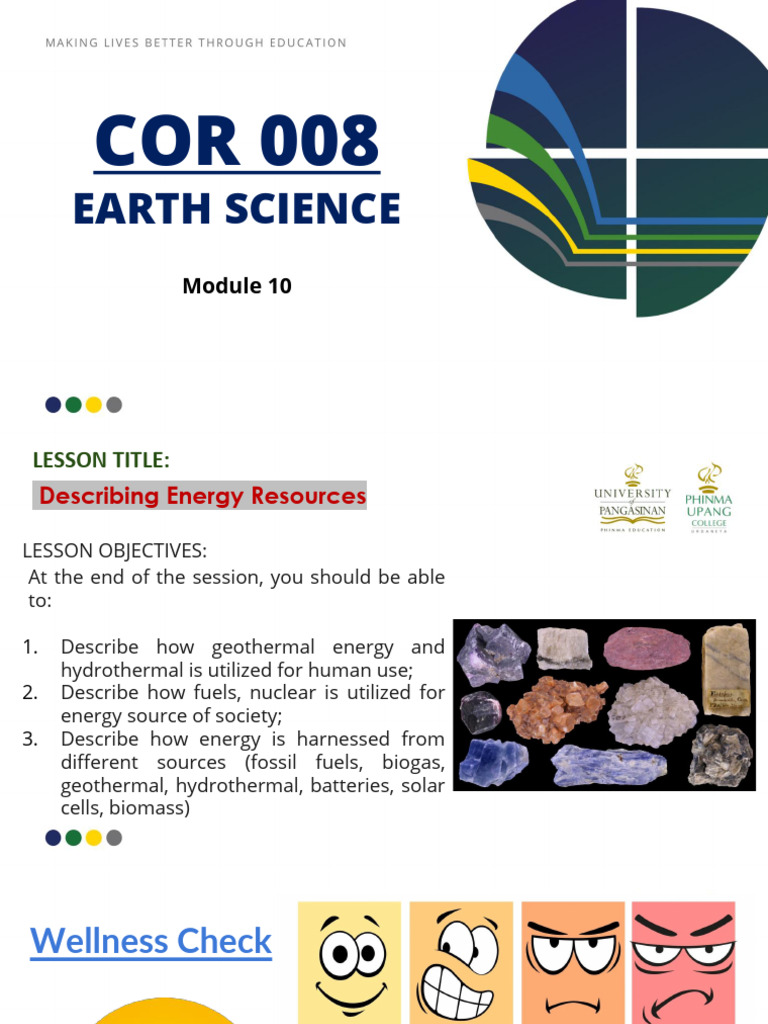 Cor 008 - Module 10 | PDF | Fuels | Geothermal Energy