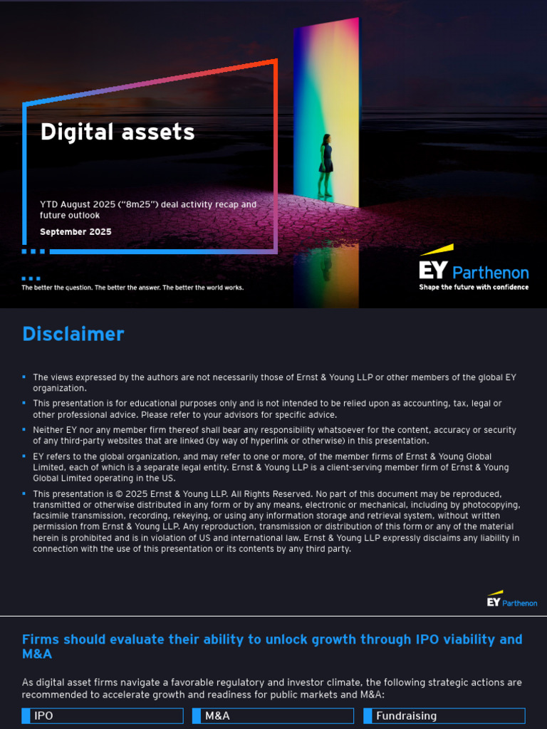 EY's 2025 Digital Assets Deal Insights | PDF | Mergers And Acquisitions ...