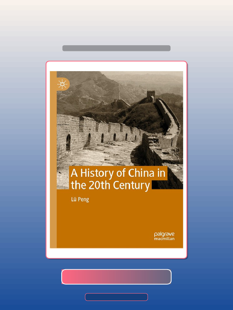 Complete A History of China in The 20th Century 1st Edition L Peng HQ ...