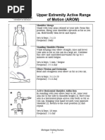 Upper Extremity PROM Exercises Guide | PDF | Anatomical Terms Of Motion ...