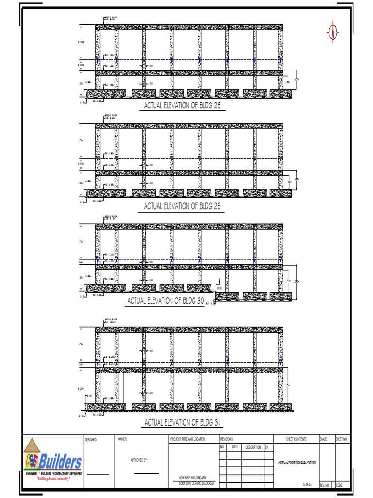 Actual Elev of BLDG 28 31 - 030359 | PDF