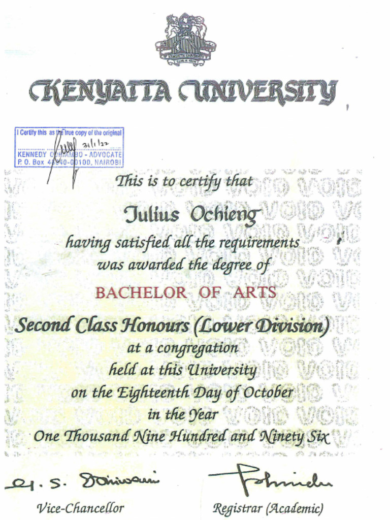 Bachelors Degree Certified | PDF