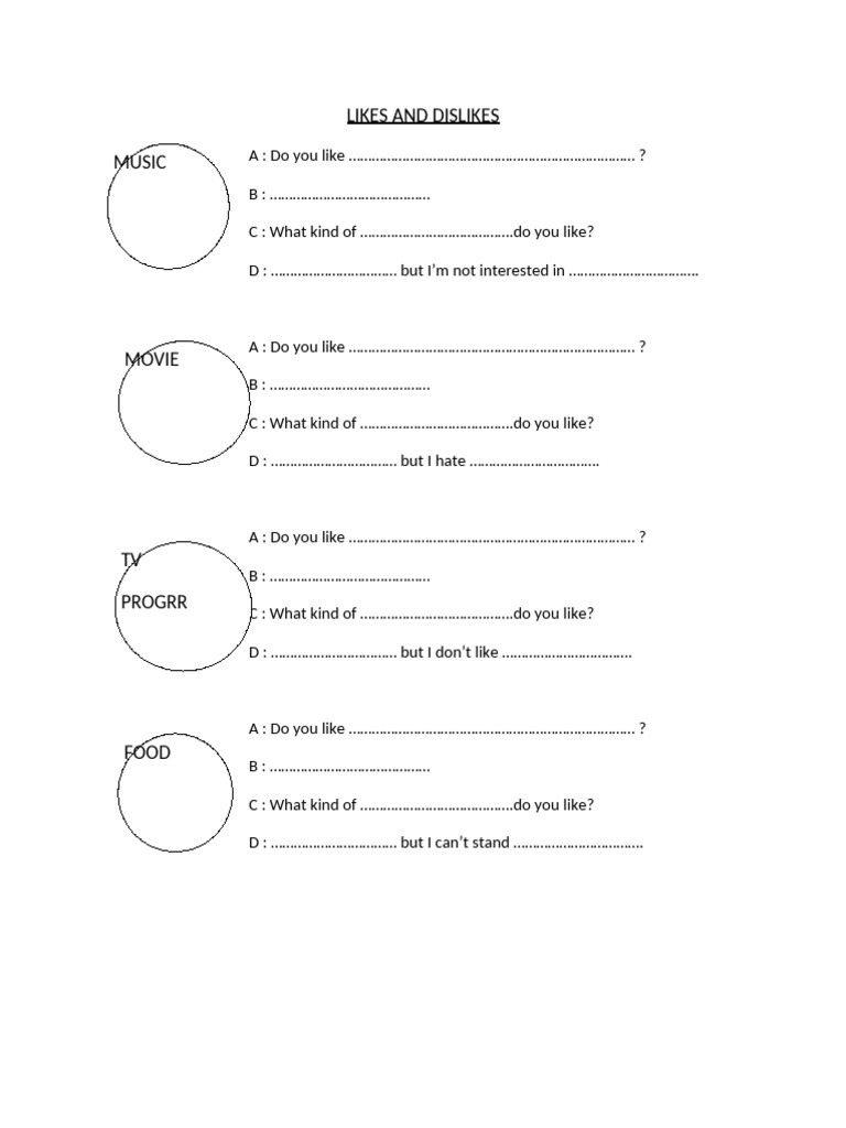 Exploring Likes and Dislikes in Media | PDF