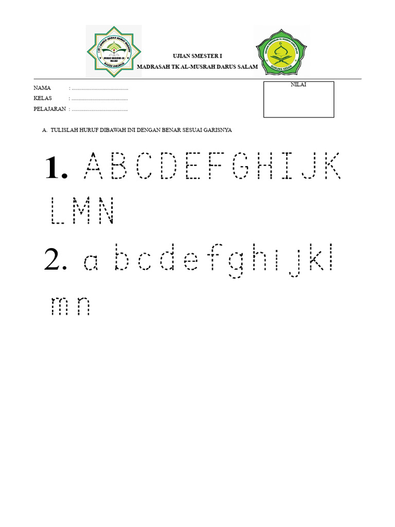 Belajar Menulis Latin | PDF