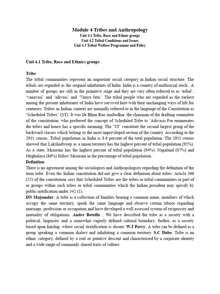 Understanding Indian Tribes and Race | PDF | Race (Human Categorization ...