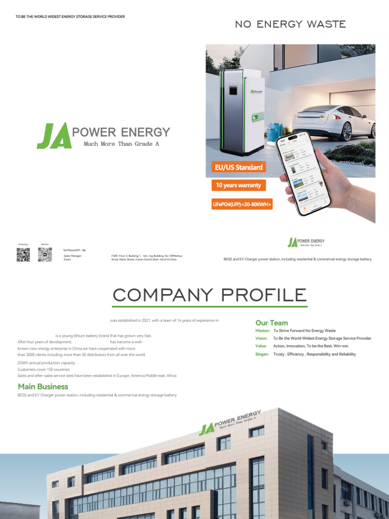 Energy Storage Solutions Provider | PDF | Power Supply | Photovoltaics