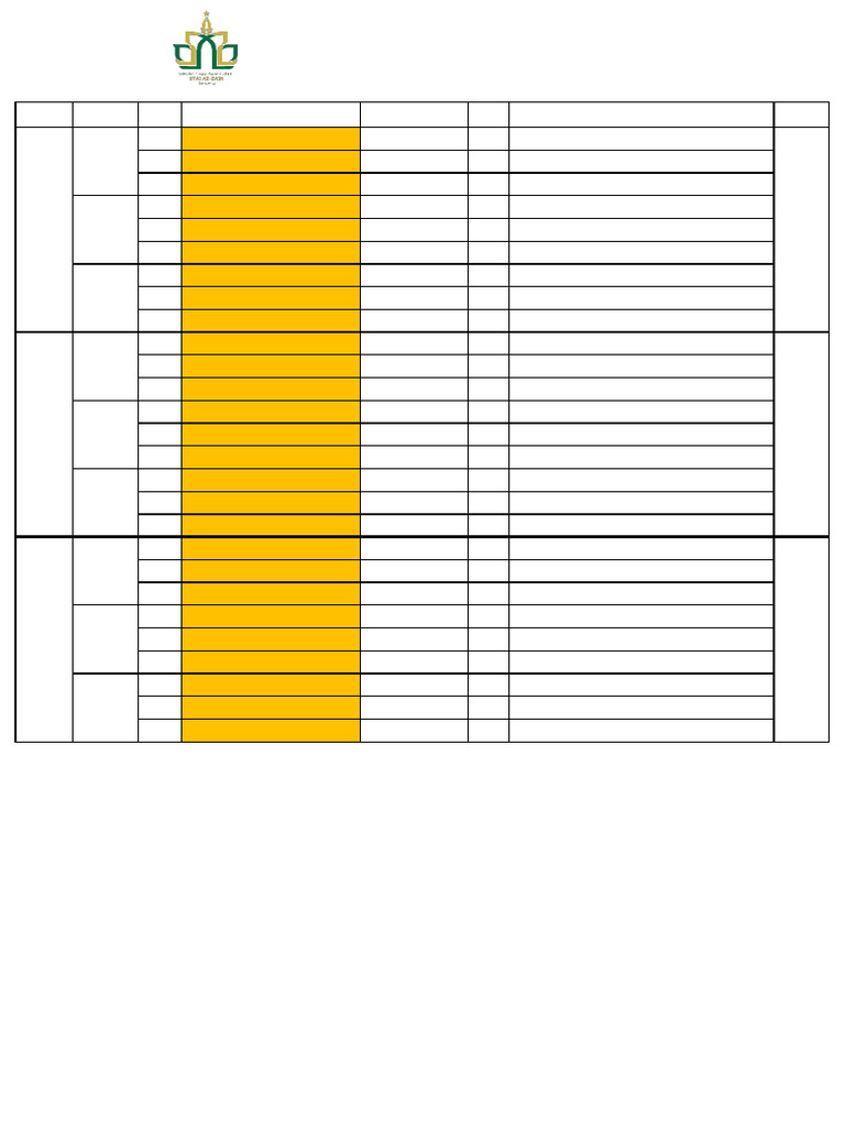 Jadwal Pembelajaran STAI Az-Zain 2025 | PDF