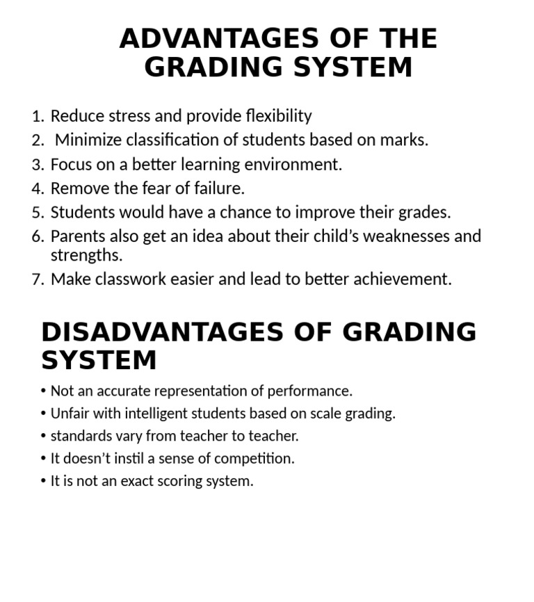 Advantages of The Grading System | PDF