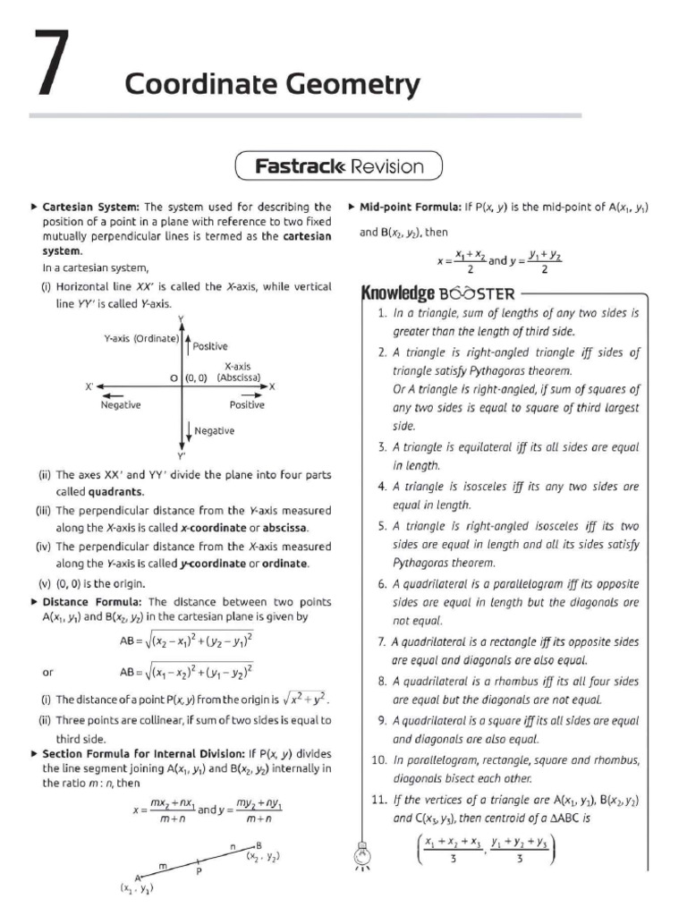 Chapter 7 Coordinate Geometry | PDF