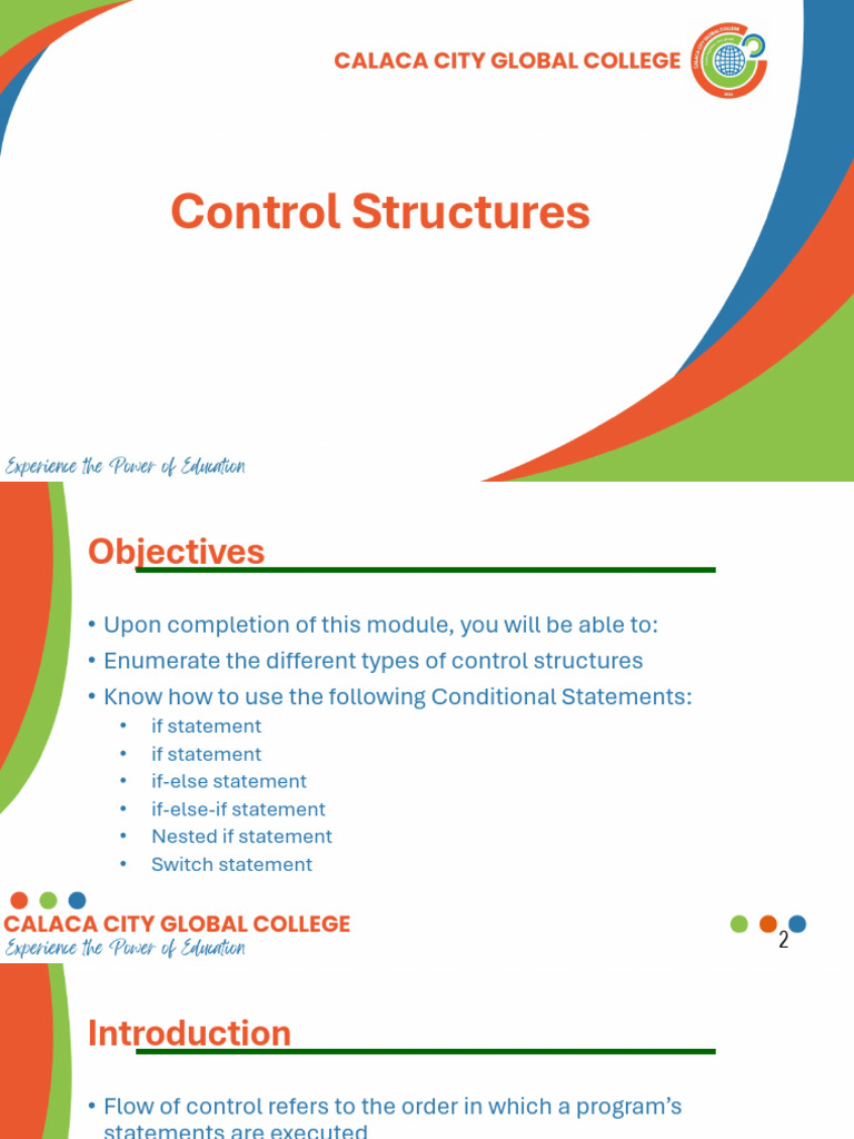 Module 5 Control Structures | PDF | Control Flow | Software Development