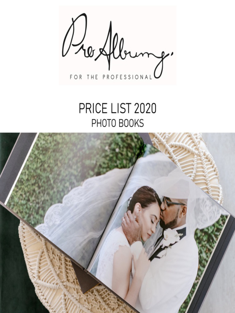 Photo Books Price List 2020 | PDF