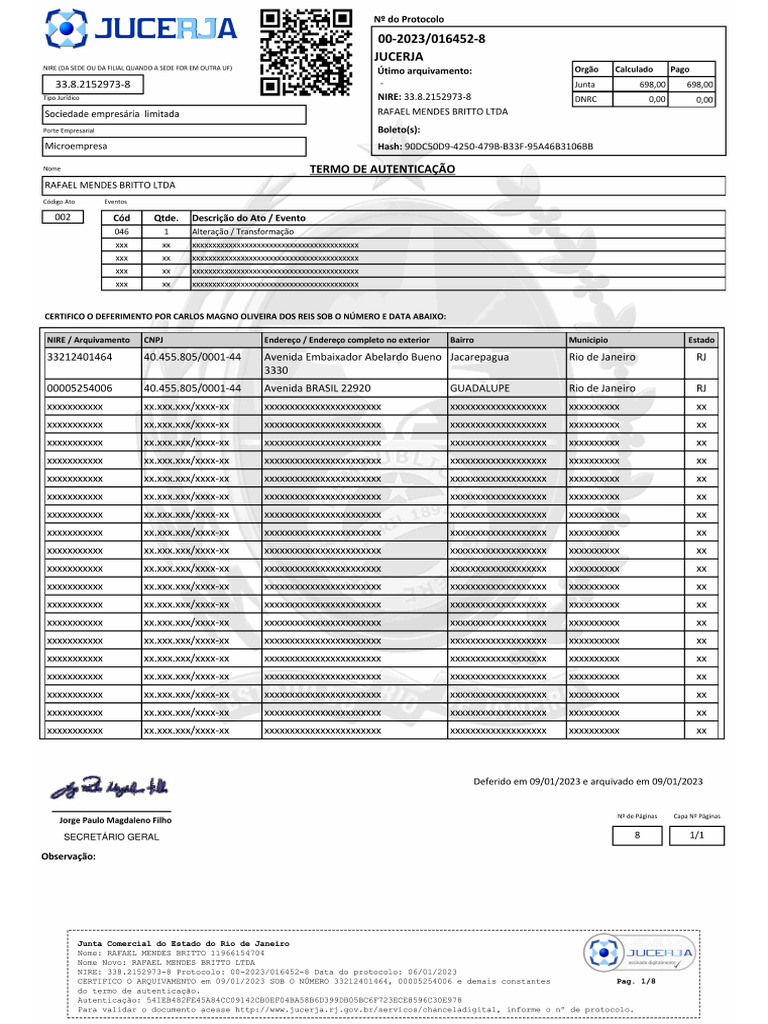 Contrato Social - Rafael Mendes Britto | PDF