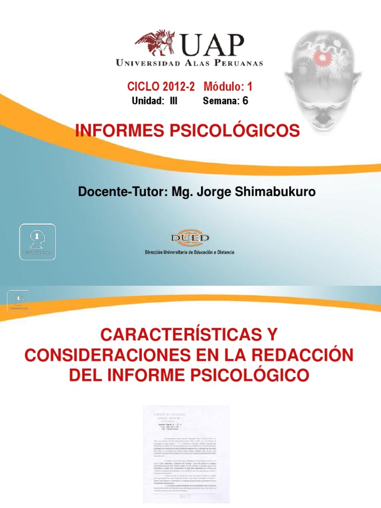 Características y Consideraciones en La Redacción Del Informe | PDF ...