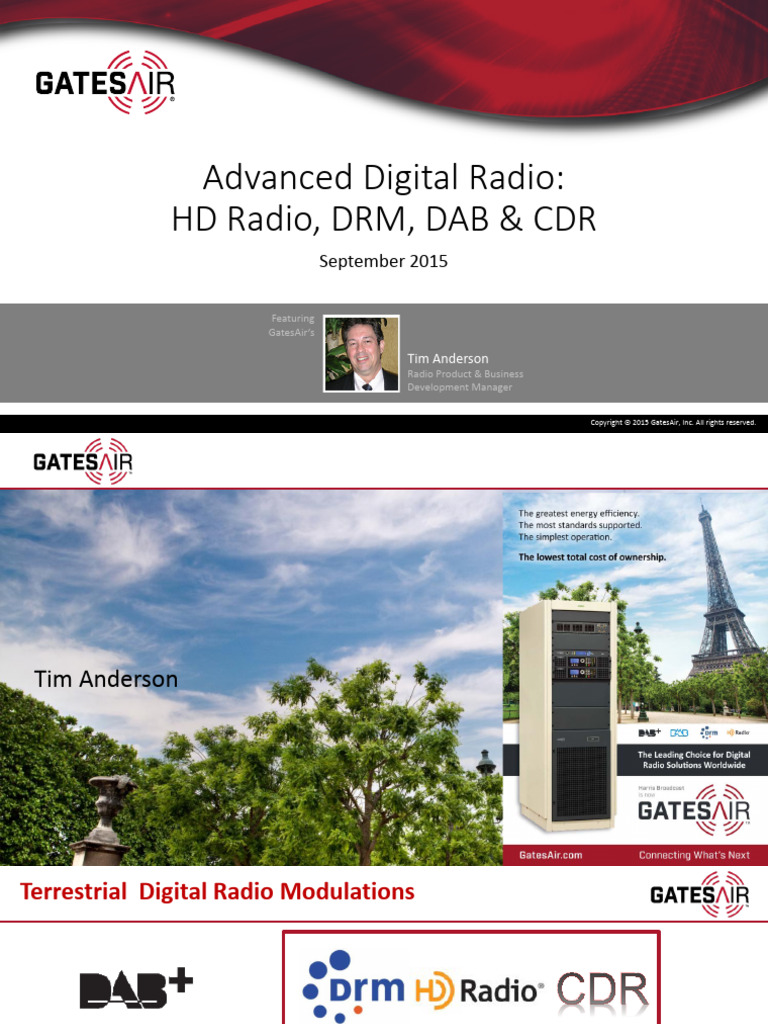 Advanced Digital Radio HD Radio, DRM, DAB + CDR - GatesAir | PDF | In ...