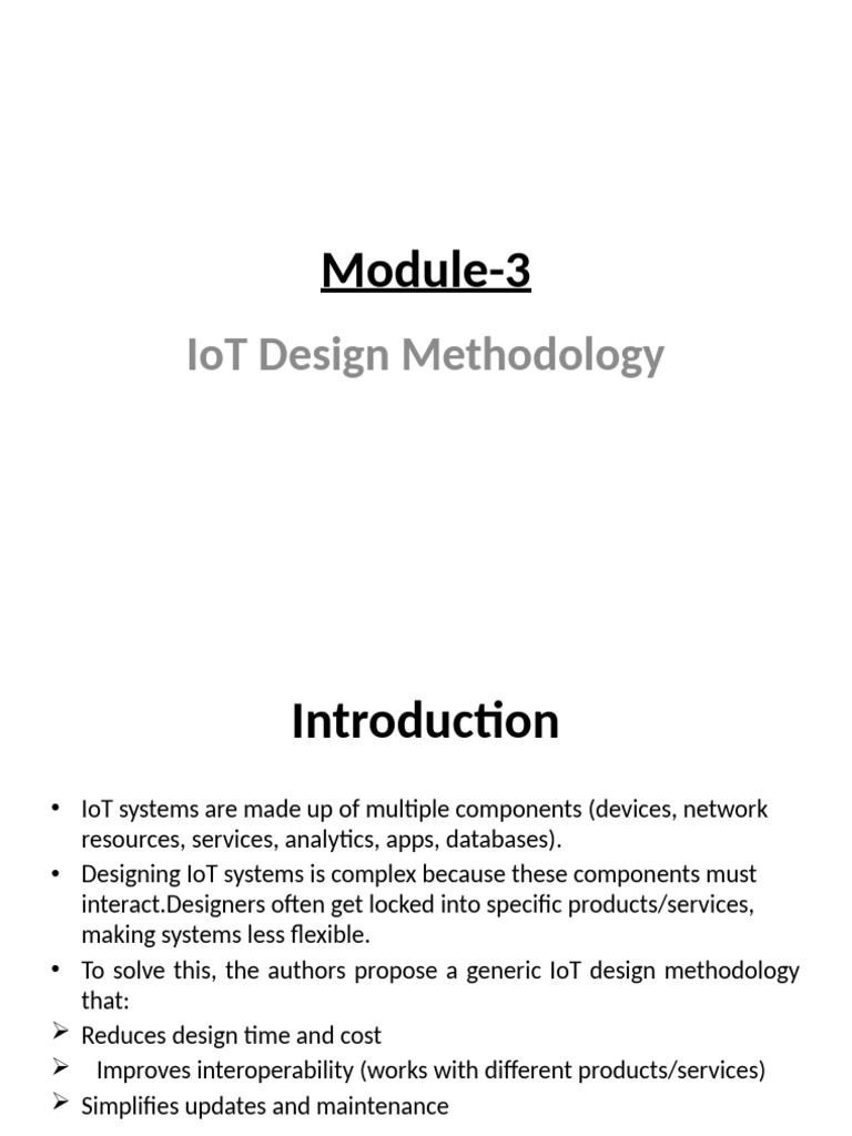IoT Design Methodology Overview | PDF | Internet Of Things | System