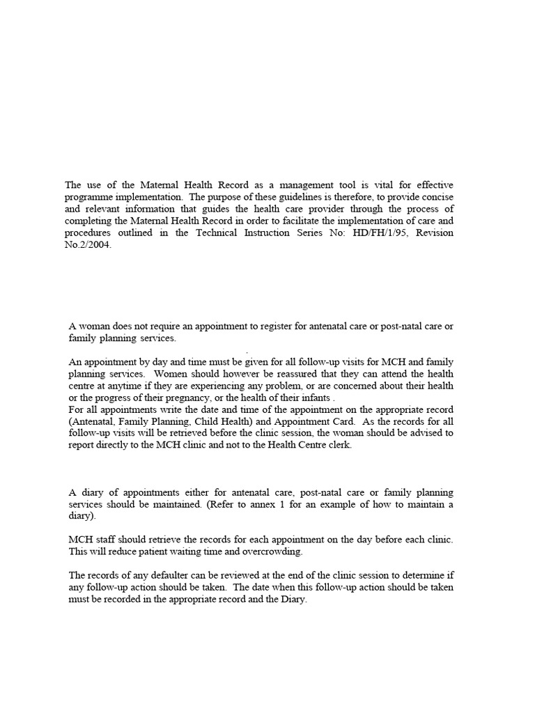 Maternal Health Record Completion Guide | PDF | Childbirth | Pregnancy
