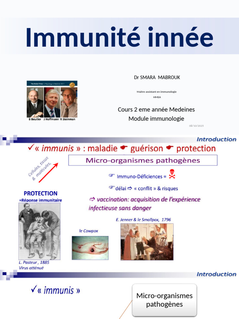 Définition de l'immunité innée | PDF | Système immunitaire inné ...