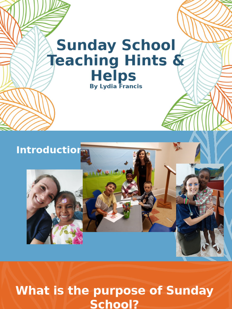 Sunday School Teaching Tips & Resources | PDF | Prayer | Jesus