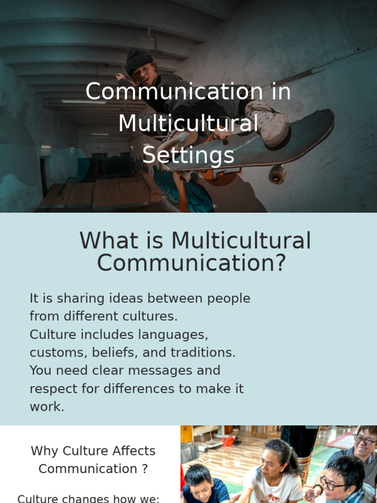 Communication in Multicultural Settings 20250910 194246 0000 | PDF ...