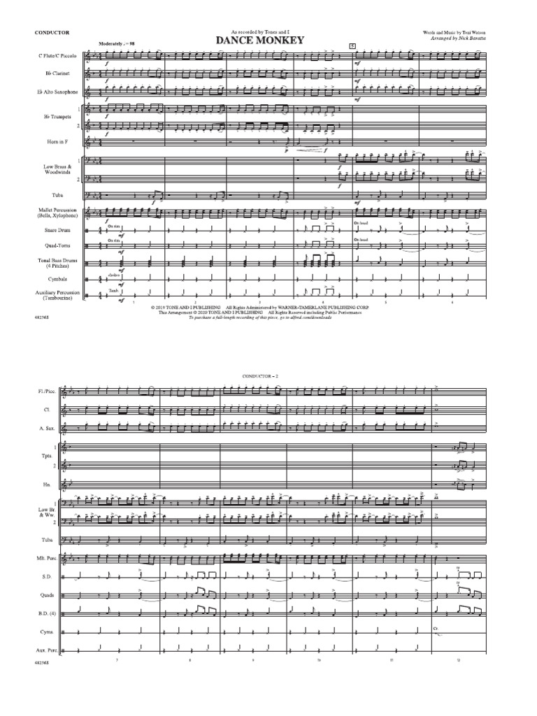 Dance Monkey - Score | PDF
