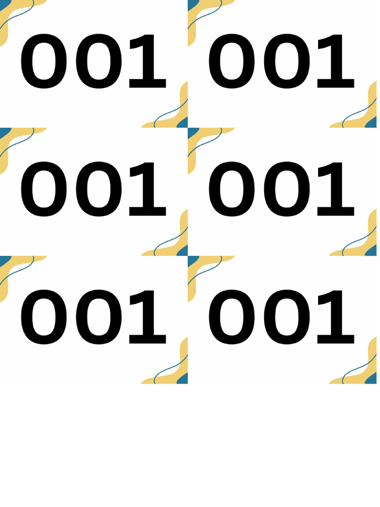 Name Tags Grid 001-500 | PDF