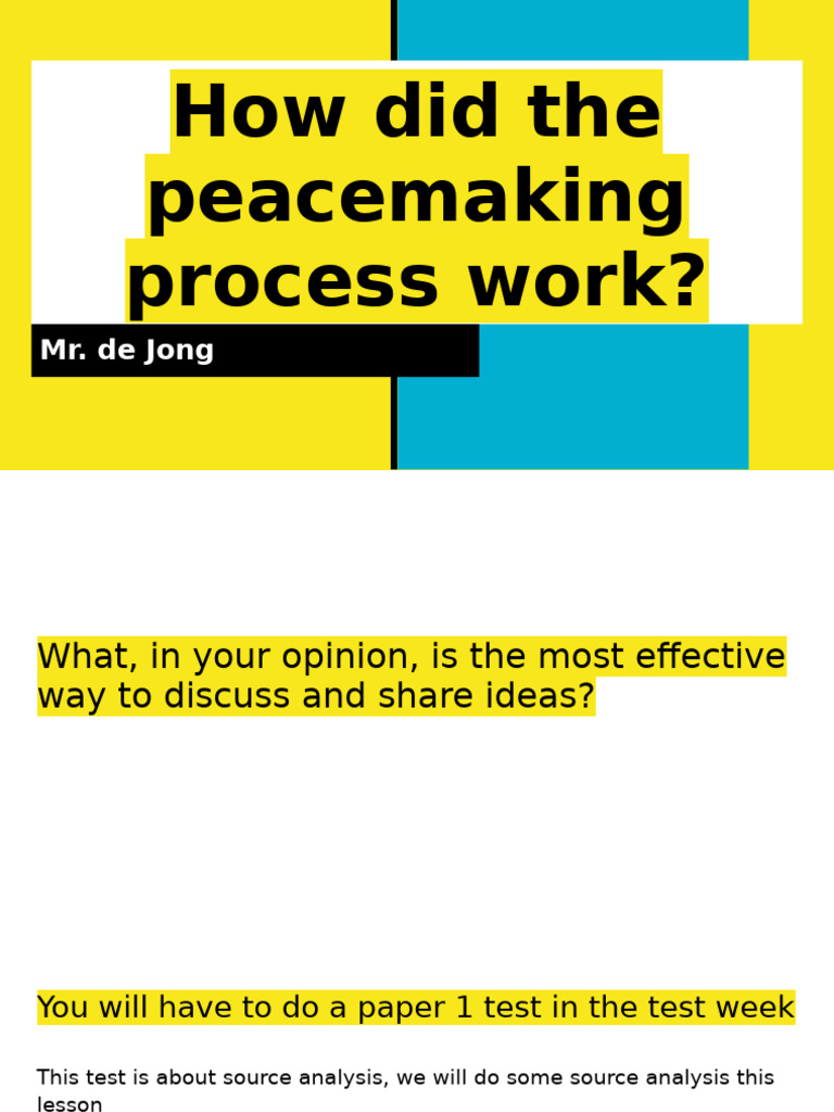 How Did The Peacemaking Work | PDF | Cognition | Psychological Concepts