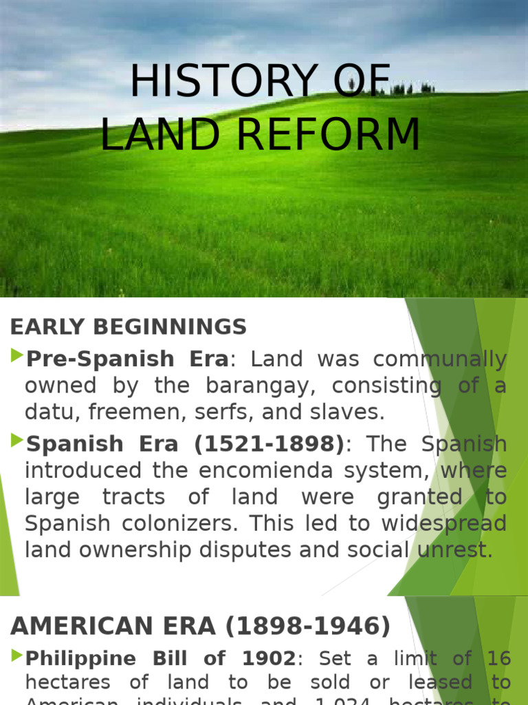 History of Land Reform | PDF