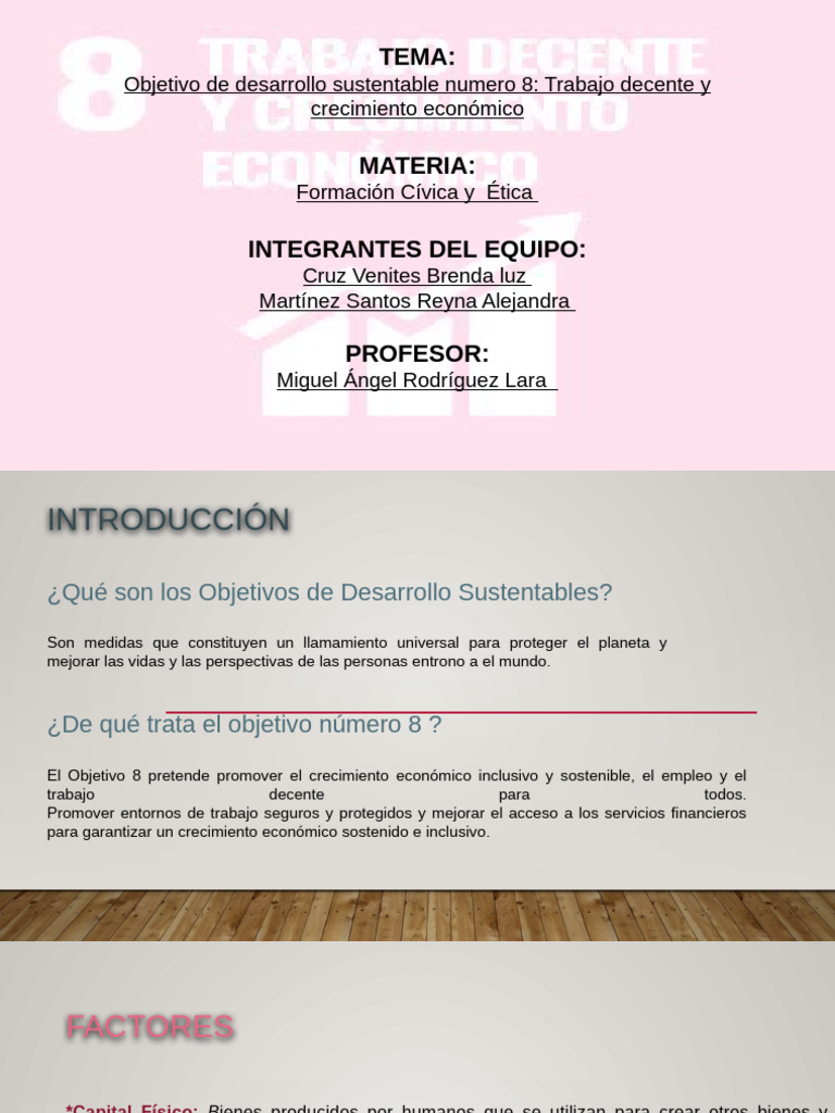 Trabajo Decente y Crecimiento Económico | PDF | Empleo | Sustentabilidad