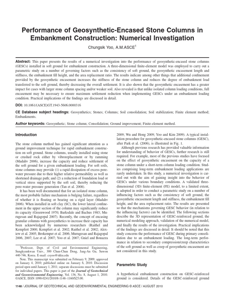 2012-Performance of Geosynthetic-Encased Stone Columns in | PDF ...